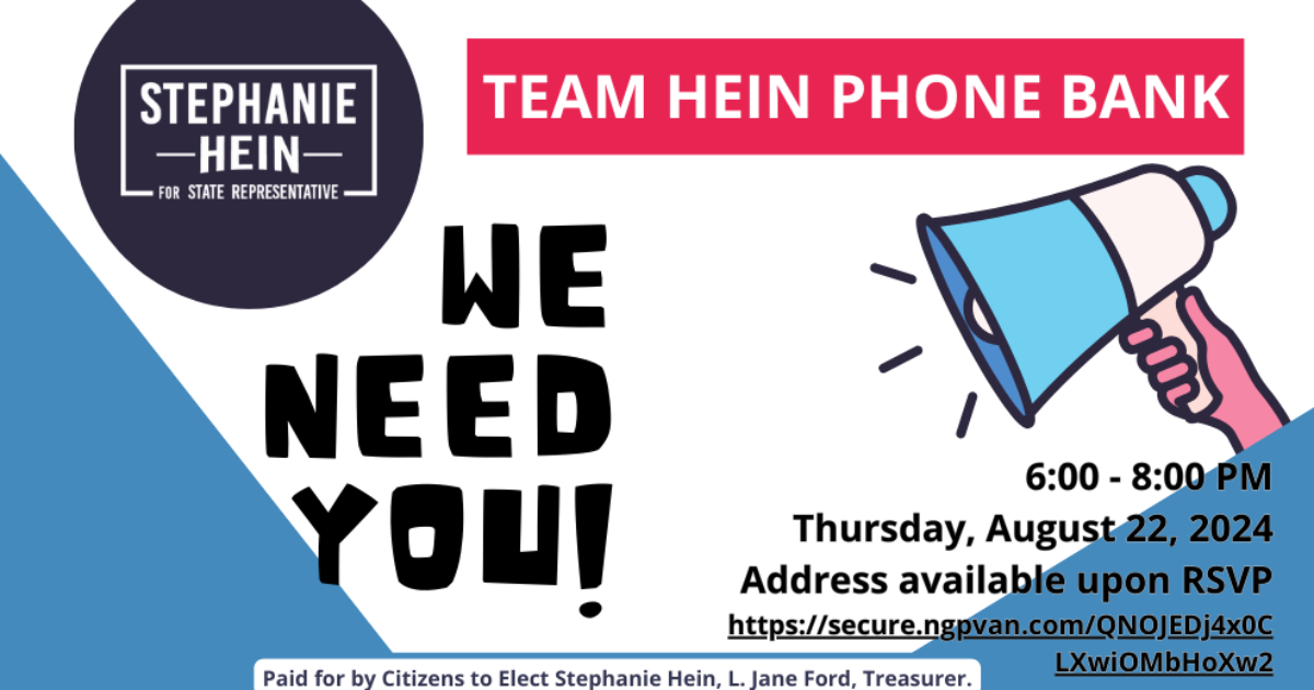Team Hein Phone Bank - August 22, 2024